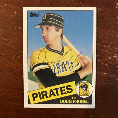 DOUG FROBEL 1985 TOPPS AUTOGRAPHED SIGNED AUTO BASEBALL CARD 587 ...