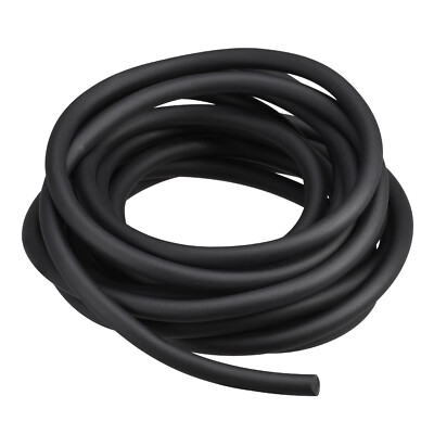 Solid Rubber Cord 10ft 6mm 1/4" Dia Matte Black Rubber Cord | eBay