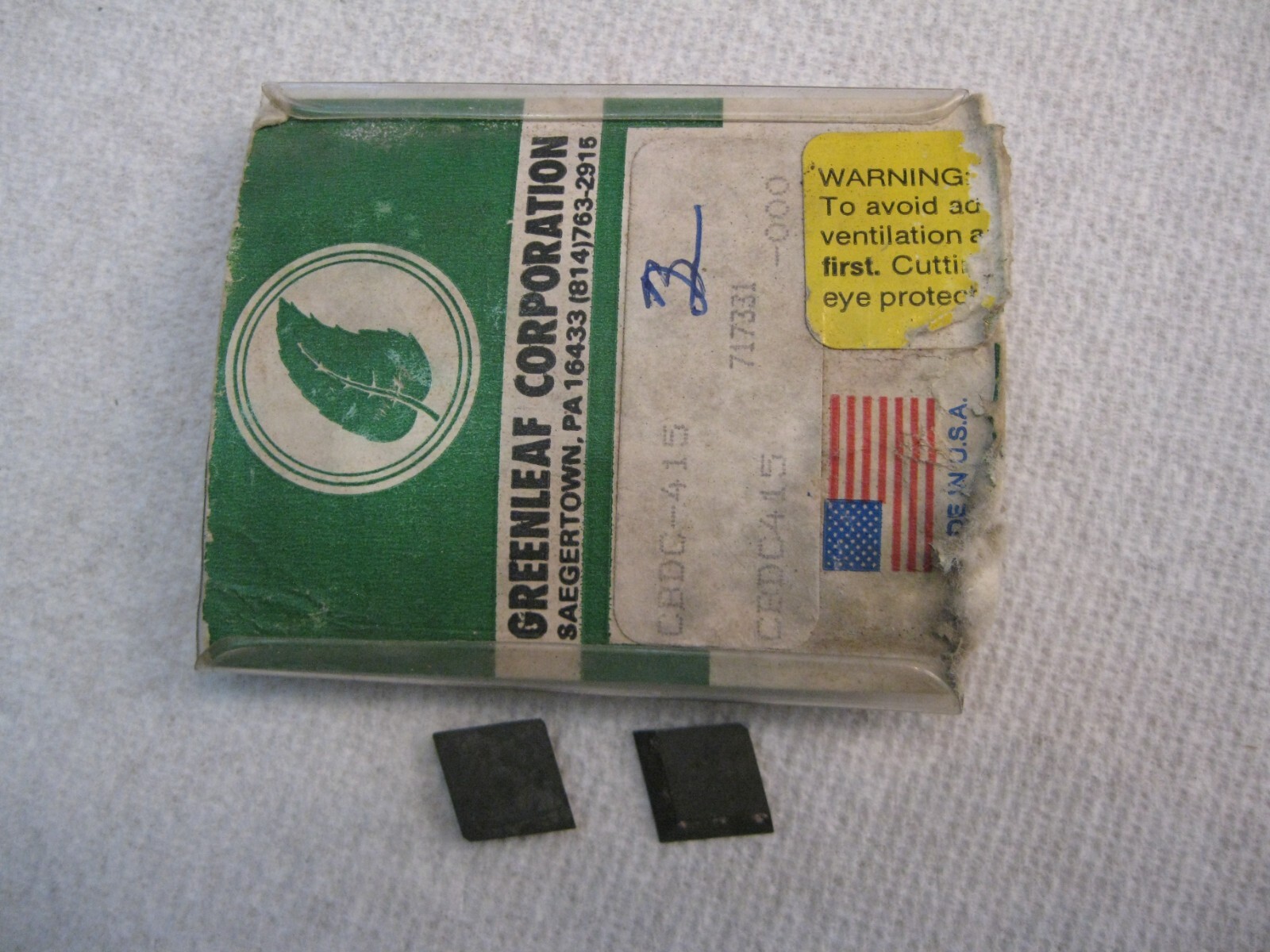 Greenleaf CBDC-415 Carbide Chipbreaker Shim 2pc Lot | eBay