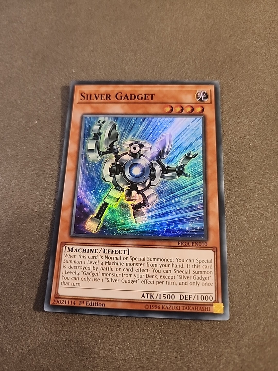 YUGIOH Silver Gadget FIGA-EN010 1st Ed Super Rare NM 1x | eBay