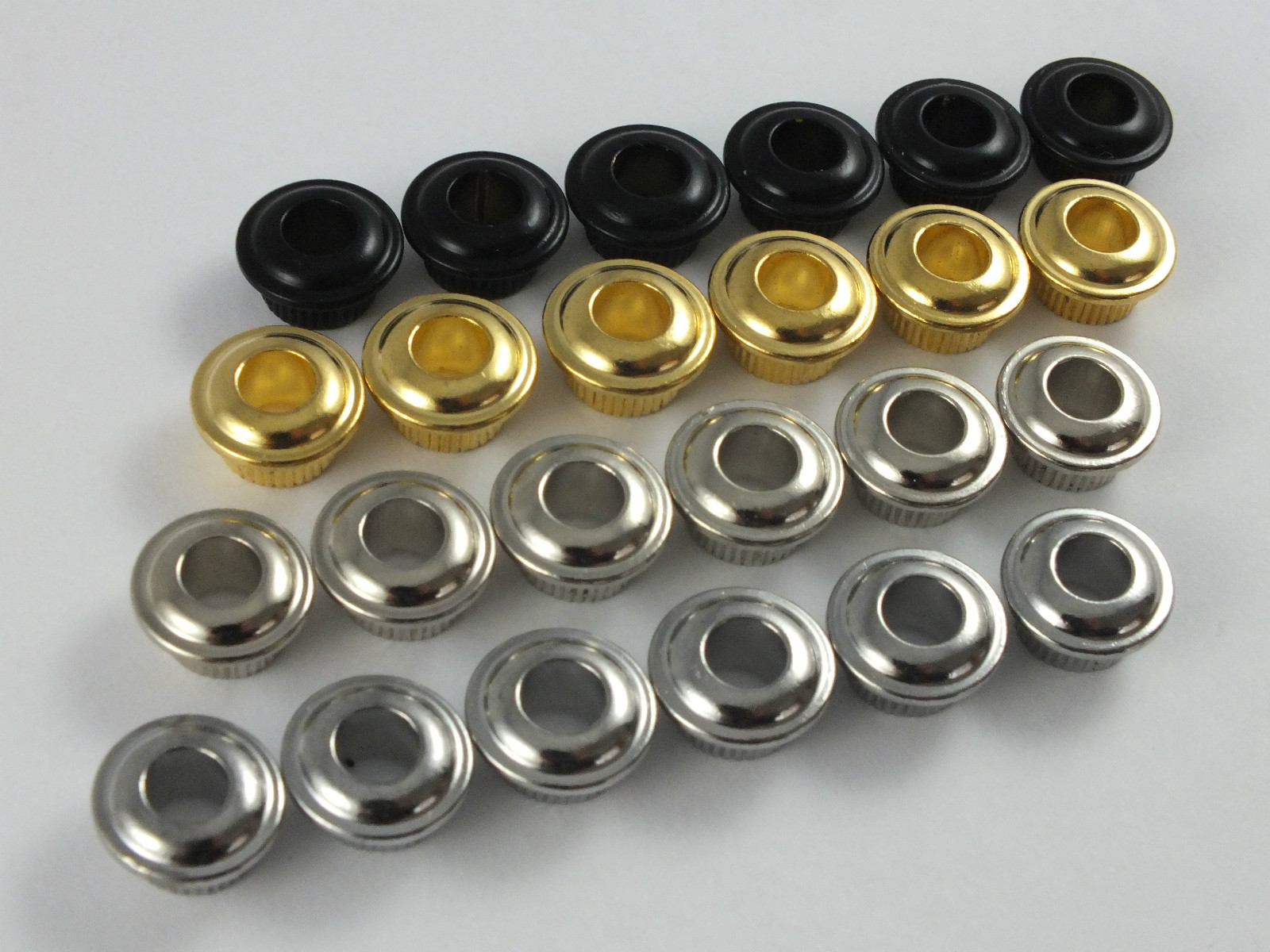 6 REDUCER FERRULES BUSHINGS for Vintage Style Machine Heads 8mm to 10mm ...