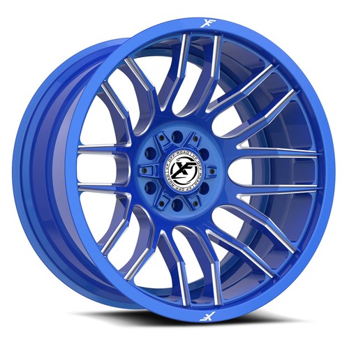 20x10 XF Off-Road XF-232 Anodize Blue Milled Wheels 6x135/6x5.5 (-12mm ...
