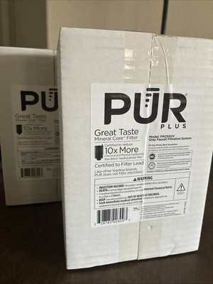 PUR PLUS Faucet Mount Water Filtration System, Gray – FM2500V NEW ...