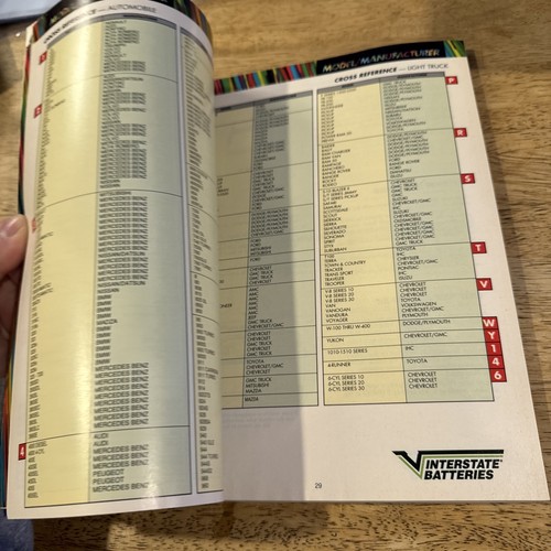 Interstate Batteries Battery Catalog & Replacement Guide 1994-1995 | eBay