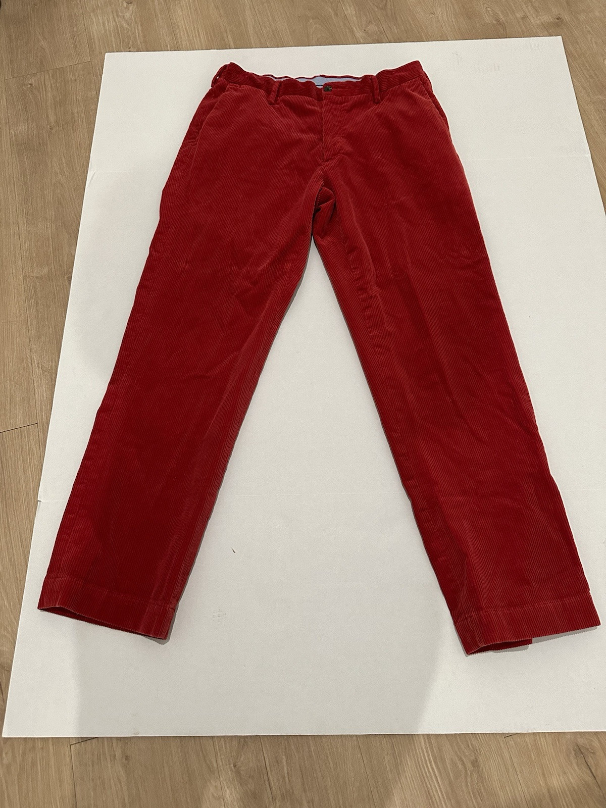 Polo Ralph Lauren Classic Red Corduroy Trousers Slack… - Gem