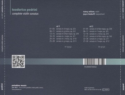 NANCY WILSON / JOYCE LINDORFF PEDRINI: COMPLETE VIOLIN SONATAS NEW CD ...