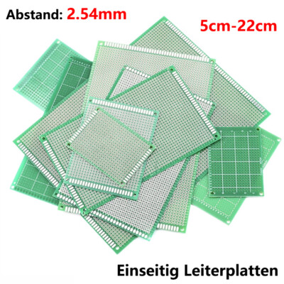 Lochrasterplatine 2,54mm Einseitig Lötplatine Platine Leiterplatten PCB ...