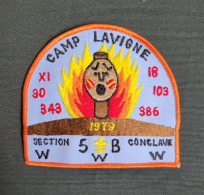 Camp Lavigne Section 5B Conclave OA 1979 Patch | eBay