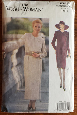 Vogue 8749 Sewing Pattern Ladies Sz 14-16-18 loose fitting tapered ...