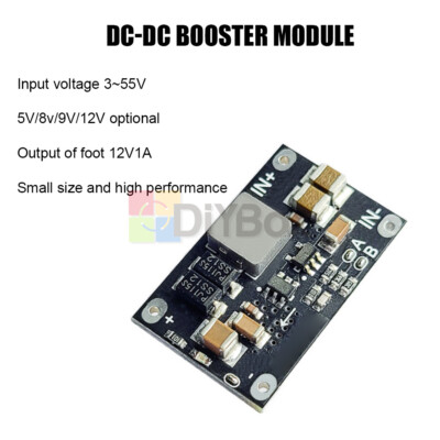 1/2/5/10Pcs DC-DC Boost Step-up Module DC 3~5.5V to DC 5V/8V/9V/12V 1A ...