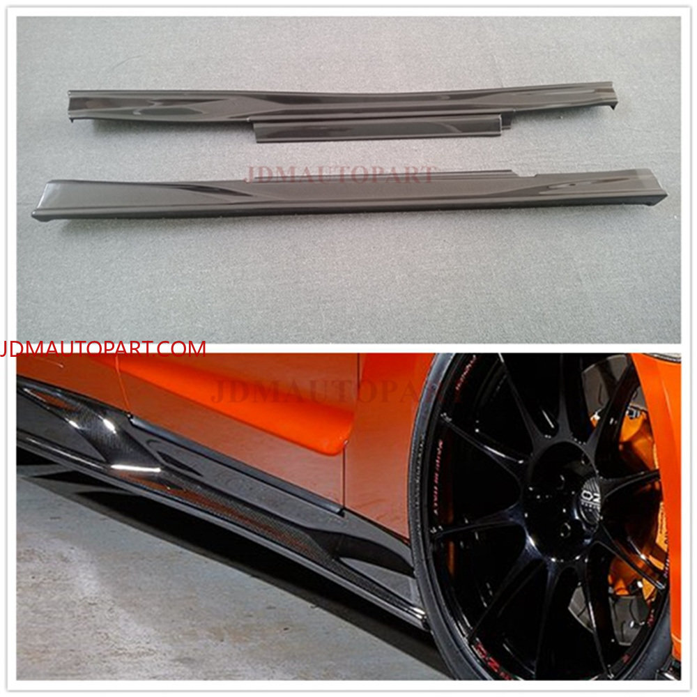 Rear Spoiler Wing Side Skirt Set For Gtr R35 09-18 Fiberglass Carbon Ts ...