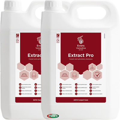 2 x Evans Extract Carpet & Upholstery Foaming Shampoo Cleaner Stain ...