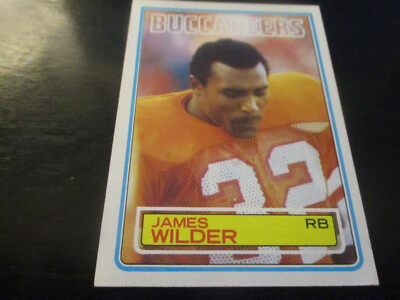 james wilder (tampa bay buccaneers - rb) 1983 TOPPS card #184 mint ...