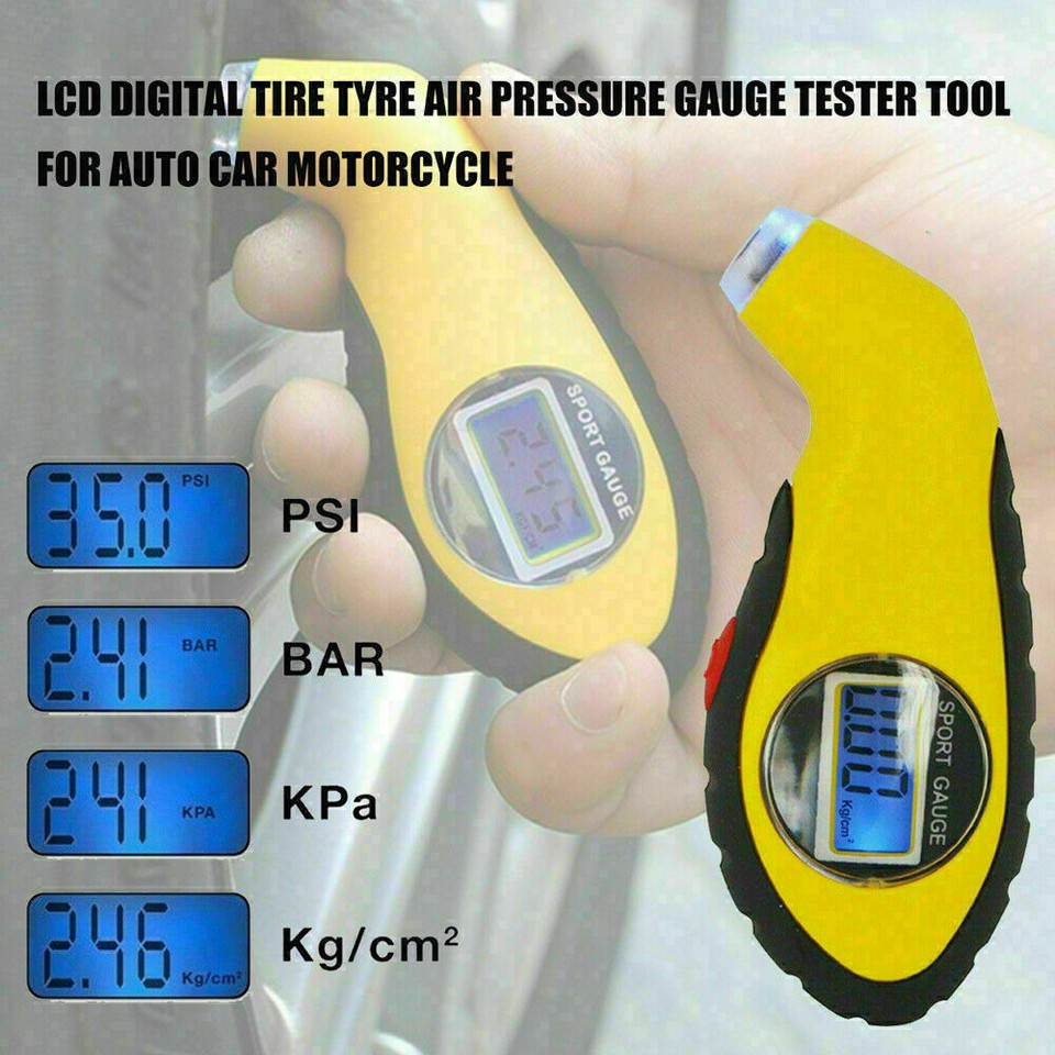 LCD Digital Tire Pressure Gauge Handy Air Gauge For Car Truck ...