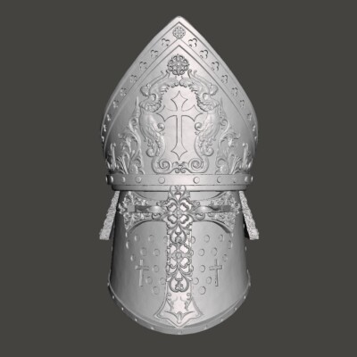 Bishop Holy Knight Helmet custom head for Mythic Legions & other ...