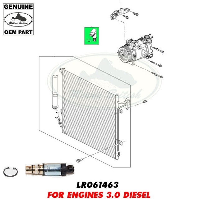 Land Rover Lr4 Range Sport V6 Diesl 3.0l AC Valve Repair Kit LR061463 ...