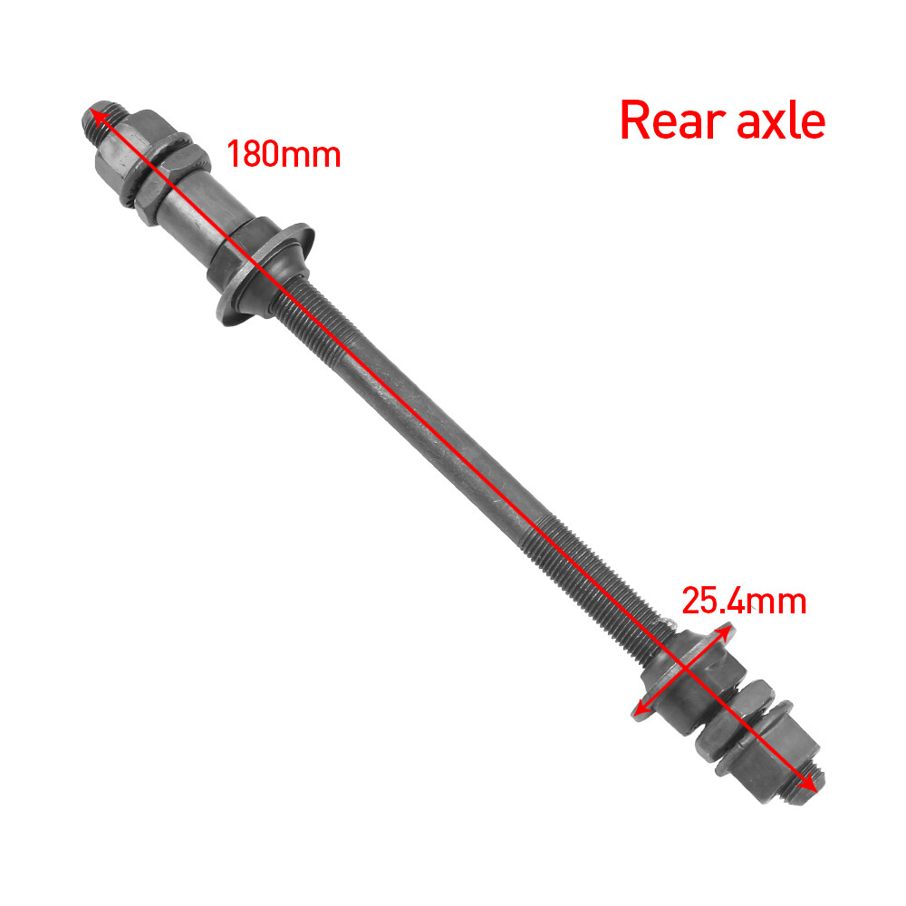 Mountain Bike Bicycle Wheel Hub Axle Front Rear Solid Spindle Shift ...