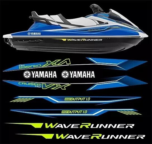 YAMAHA JETSKI WAVERUNNER VX CRUISER HO GRAPHIC SET / KIT DECAL ...