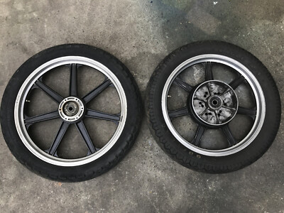 LESTER FRONT 19"X2.15 & REAR 18"X2.15 MAG WHEEL 1972-1975 Kawasaki Z1 ...