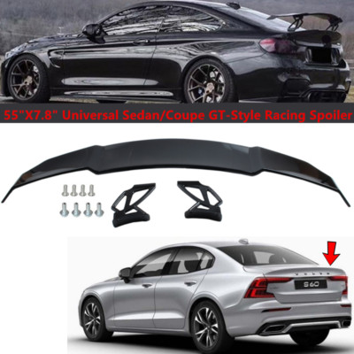 Universal V-STYLE Rear Trunk Wing Racing Spoiler Lip Fit For Volvo S60 ...