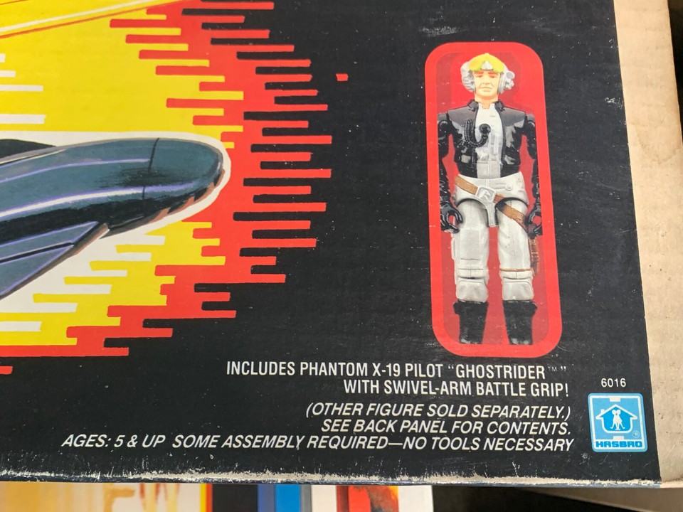 GI Joe PHANTOM X-19 STEALTH FIGHTER Jet Factory Sealed In Box 1988 ...
