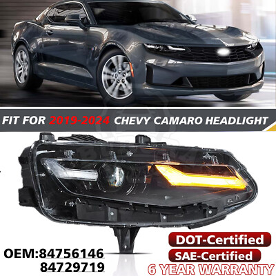 2019-2024 Chevrolet Camaro LS/LT/LT1 Passenger Right Side LED Headlight ...