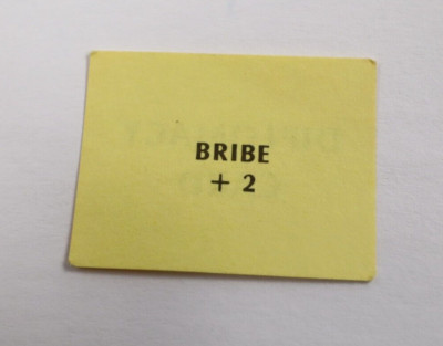 VTG 1979 Divine Right TSR D&D Game Replacement DIPLOMACY CARD BRIBE +2 ...