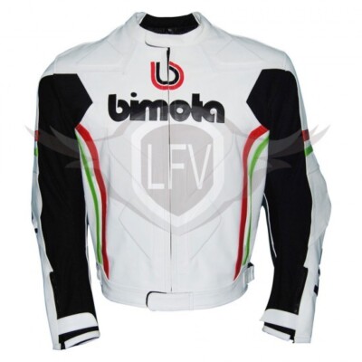 Hand Made Bimota Motorcycle Racing Leather Jacket Available in All Sizes | eBay