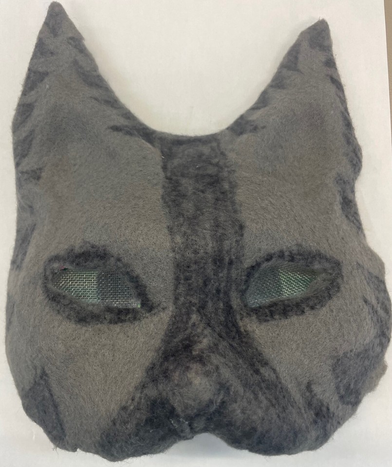 Therian cat mask w/Tail Gray/Black | eBay