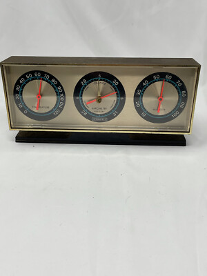 Vtg Springfield Instrument Company Barometer, Thermometer & Humidity ...