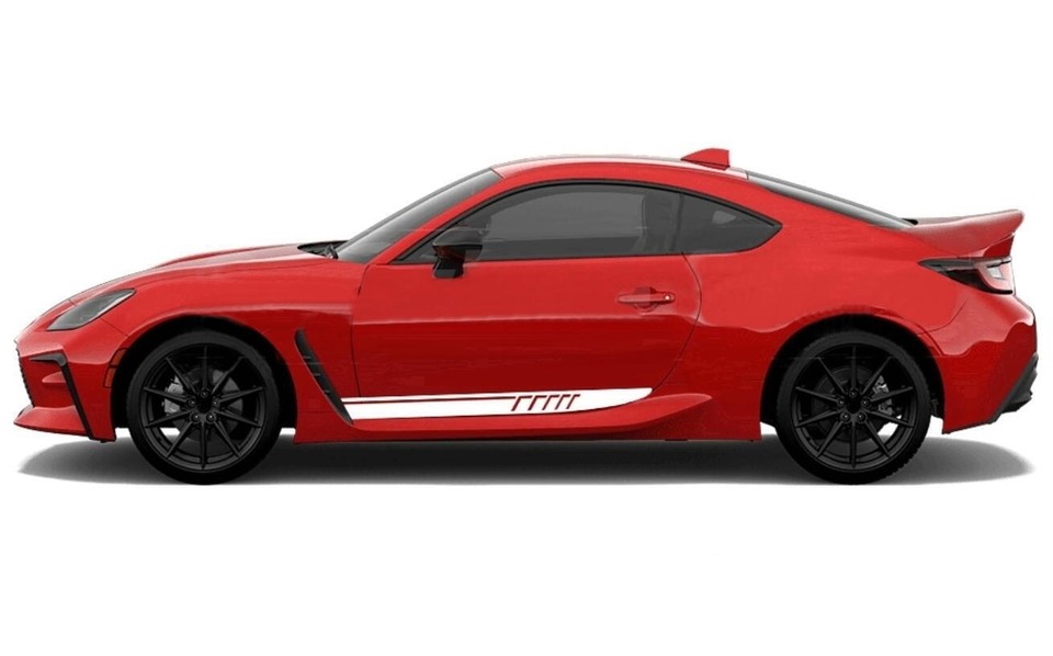 2 PCS Graphic Car Door Side Skirt Sticker for Toyota GR86 Racing Sport ...