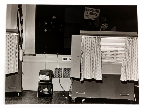 1960s Voting Booth School Gym Stage Politics Vote Political Vintage ...