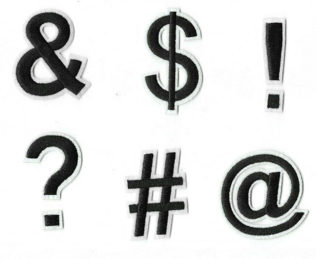 Black And White Punctuation Marks Clip Art