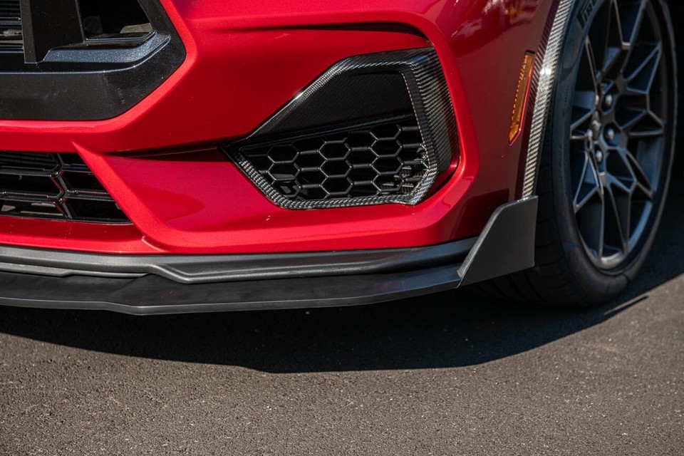 For 24-Up Ford Mustang Performance Pack Polyurethane Add-On Front Lip ...