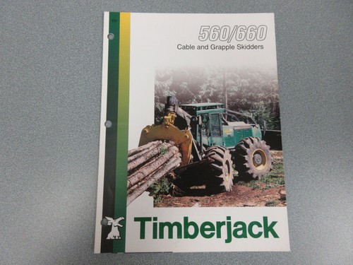 Timberjack 560 660 Cable & Grapple Skidders Sales Brochure 6 Pages | eBay