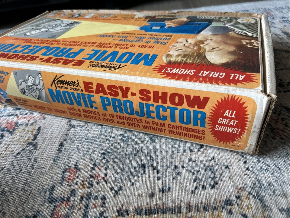 Vintage Kenner Easy Show Movie Projector 1969 W/3 Reels, Superman ...