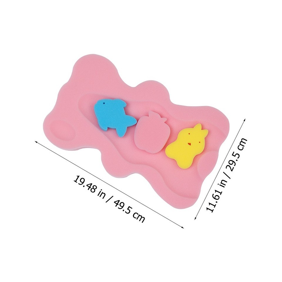 2 Pcs Bath Mat for Child Tub Bathing Sponge Cushion Baby Thick Mats ...