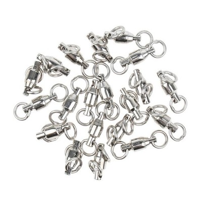 20pc Ball Bearing Swivel Split Rings for Saltwater Sea Fishing Heavy ...