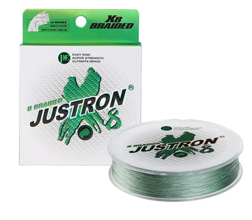 Braided Fishing Line New -X8 Braid 300yds- 17lb/41lb- Moss Green/Blue ...