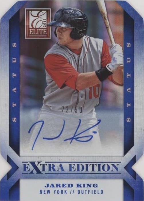 2013 Panini Elite Extra Edition - Jared King #39 Status Blue Die-Cut ...