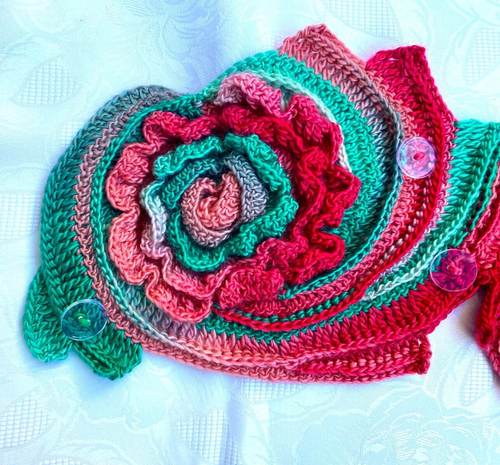 Flower neck wrap Women neck shawl Neck wrap Neck warmer scarf Elegant ...