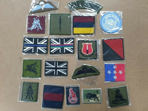 Military Tactical TRF Patch Rank Slide Regiment Badge British Army ...