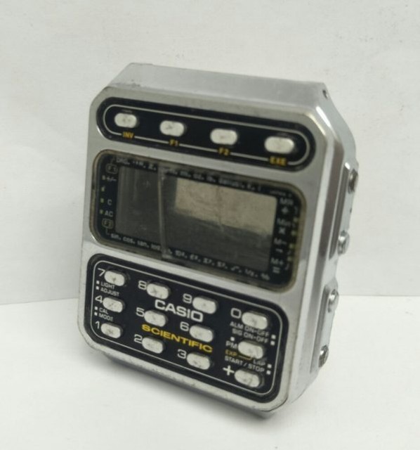 Vintage 1983 Casio 197 Cfx-200 Scientific Calculator Watch Works Great ...