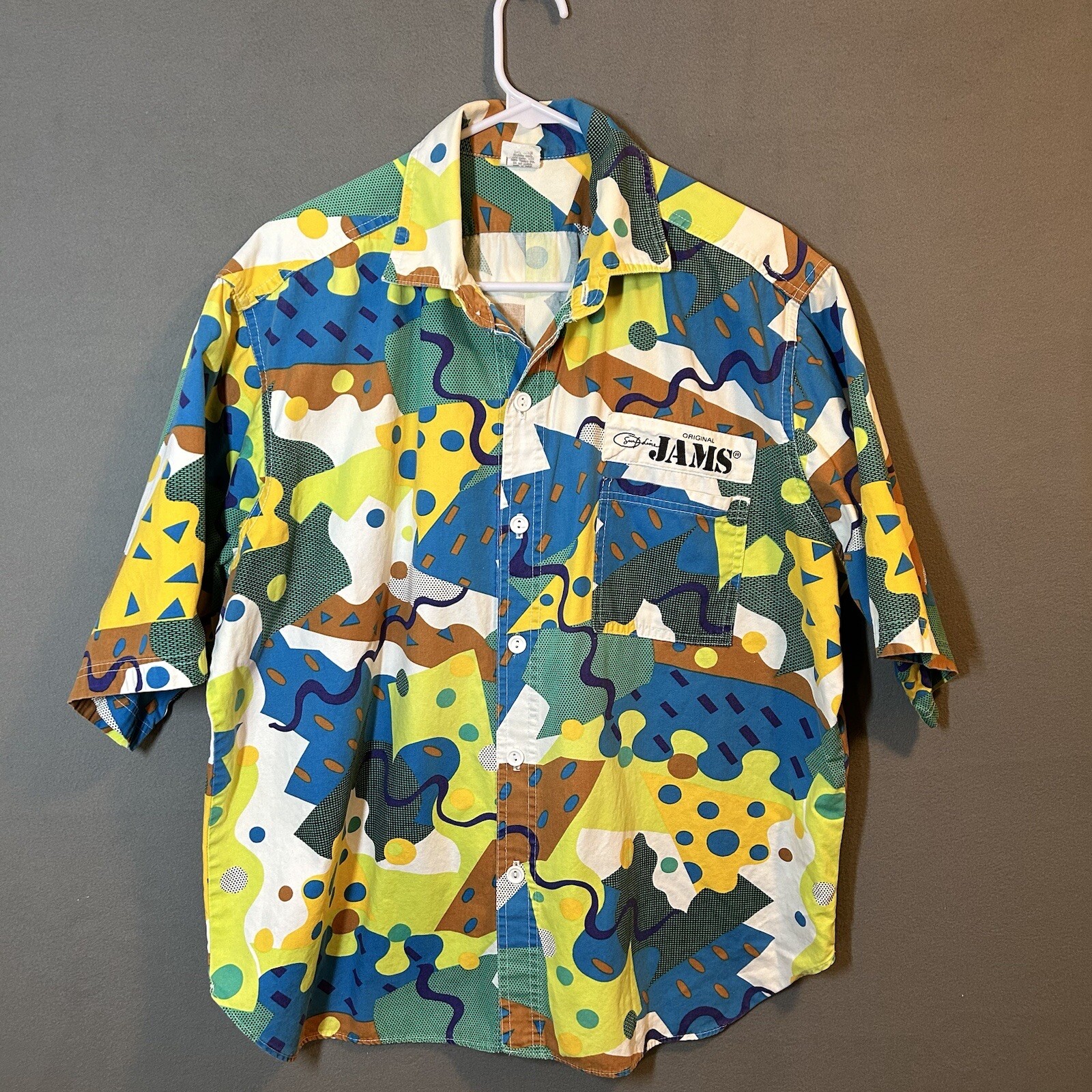 VINTAGE 80s Original JAMS Surf Hawaiian Shirt 2x Cott… - Gem