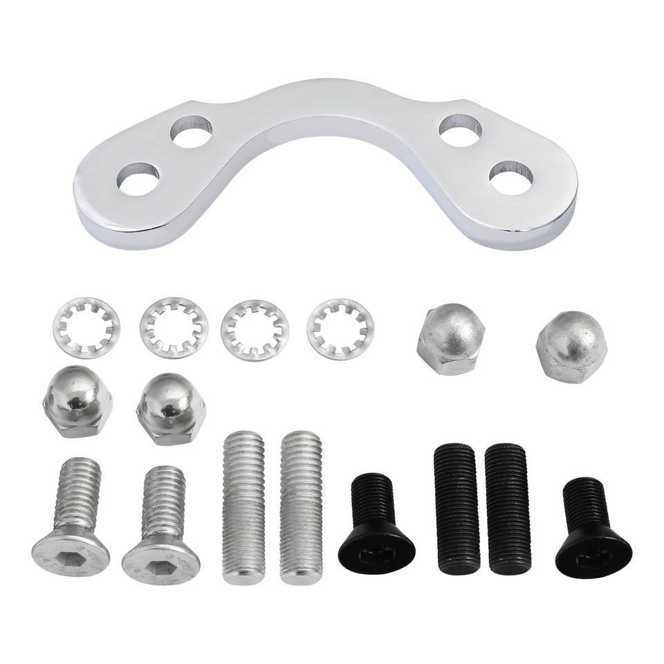 Springer Handlebar Tree Adapter Top Clamp 3.5" Riser Fit For Harley DNA ...