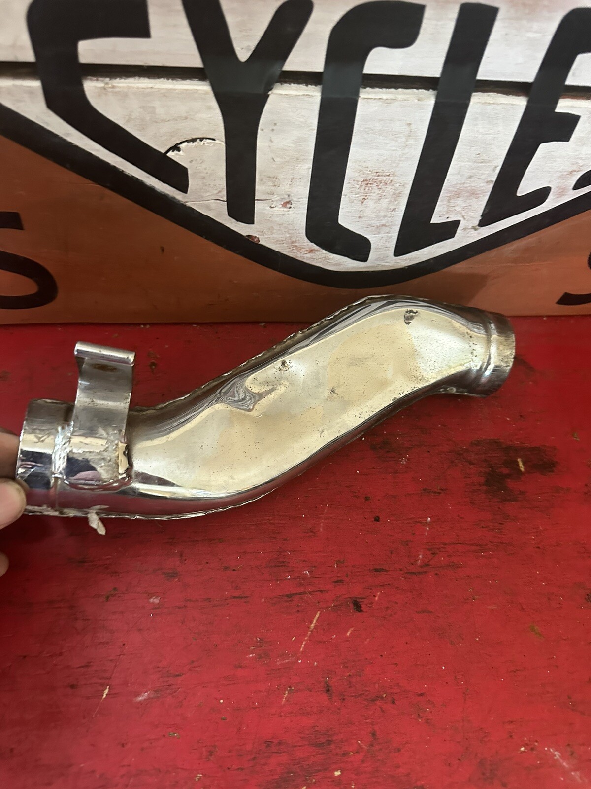 OLD Harley OEM Knucklehead Panhead Rechromed Exhaust Squash Pipe 272D ...