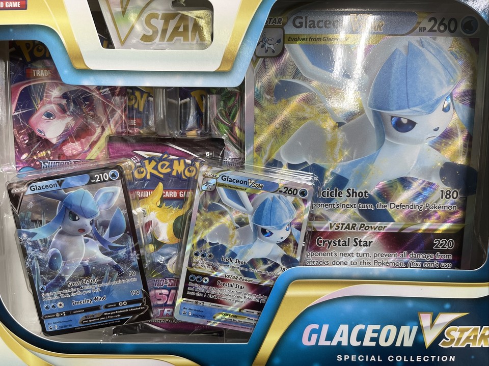 Pokemon TCG Glaceon VSTAR Special Collection Box. | eBay