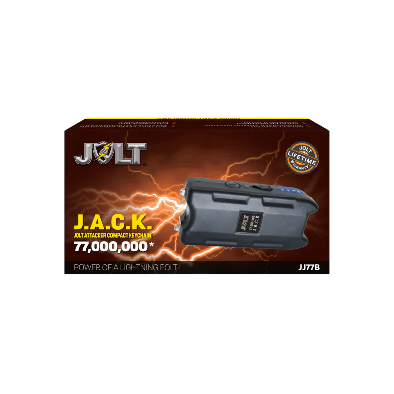 Jolt J.A.C.K 77,000,000 Volts Keychain Stunner- Black with holster and ...