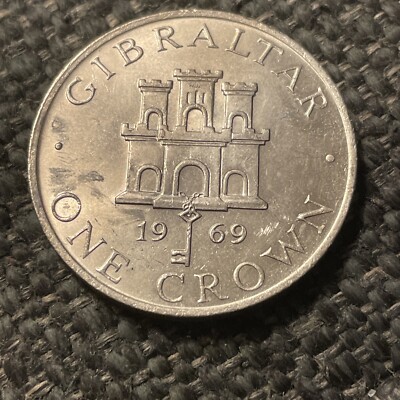 1969 GIBRALTAR Large Crown Coin. Very Low Mintage Only 40k!!!! | eBay