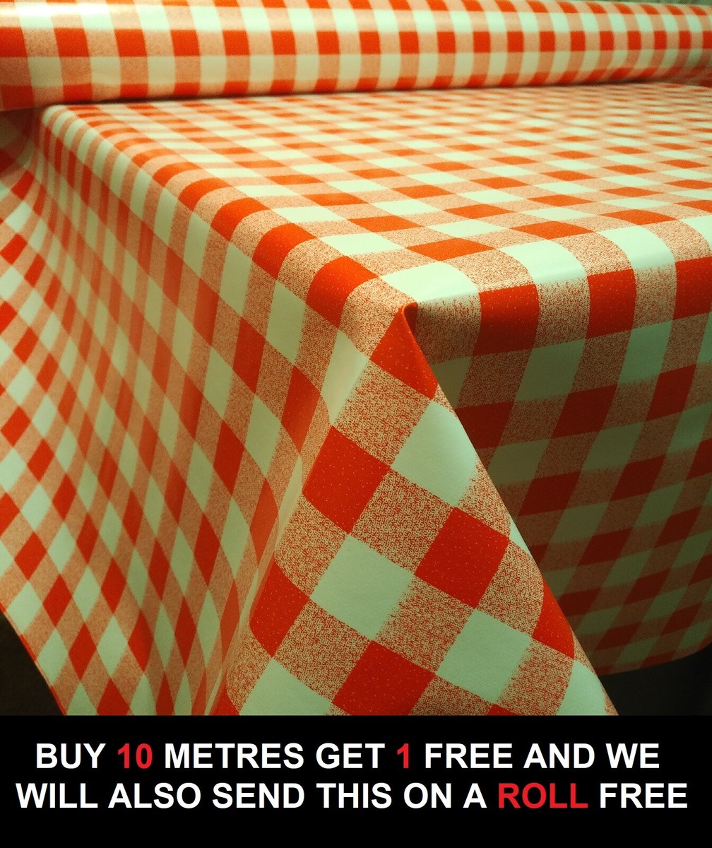 Red White Gingham Tablecloth 60"x102" Rectangular Polyester Tablecloth